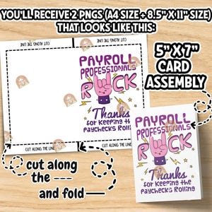 Payroll Appreciation Gift, Humor Payroll Card Printable, National ...