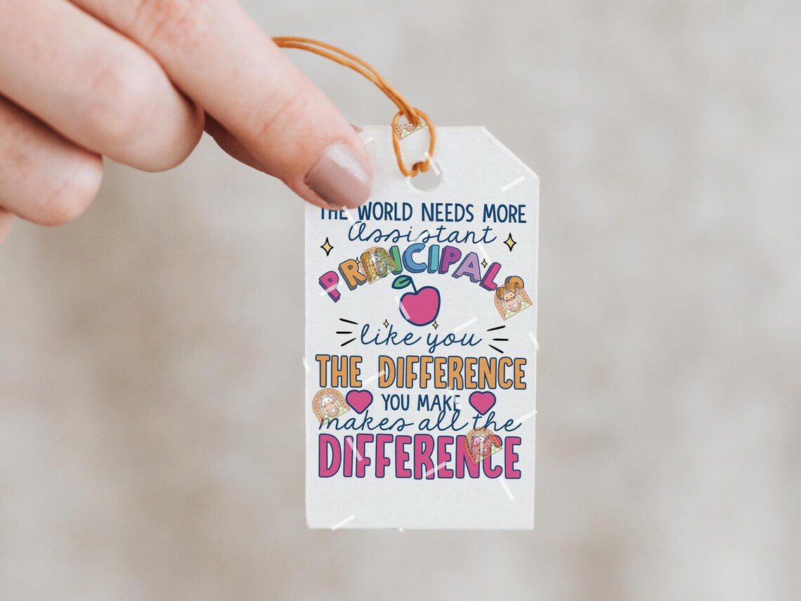Assistant Principals Week Gift Tag, Assistant Principal Week Tag ...