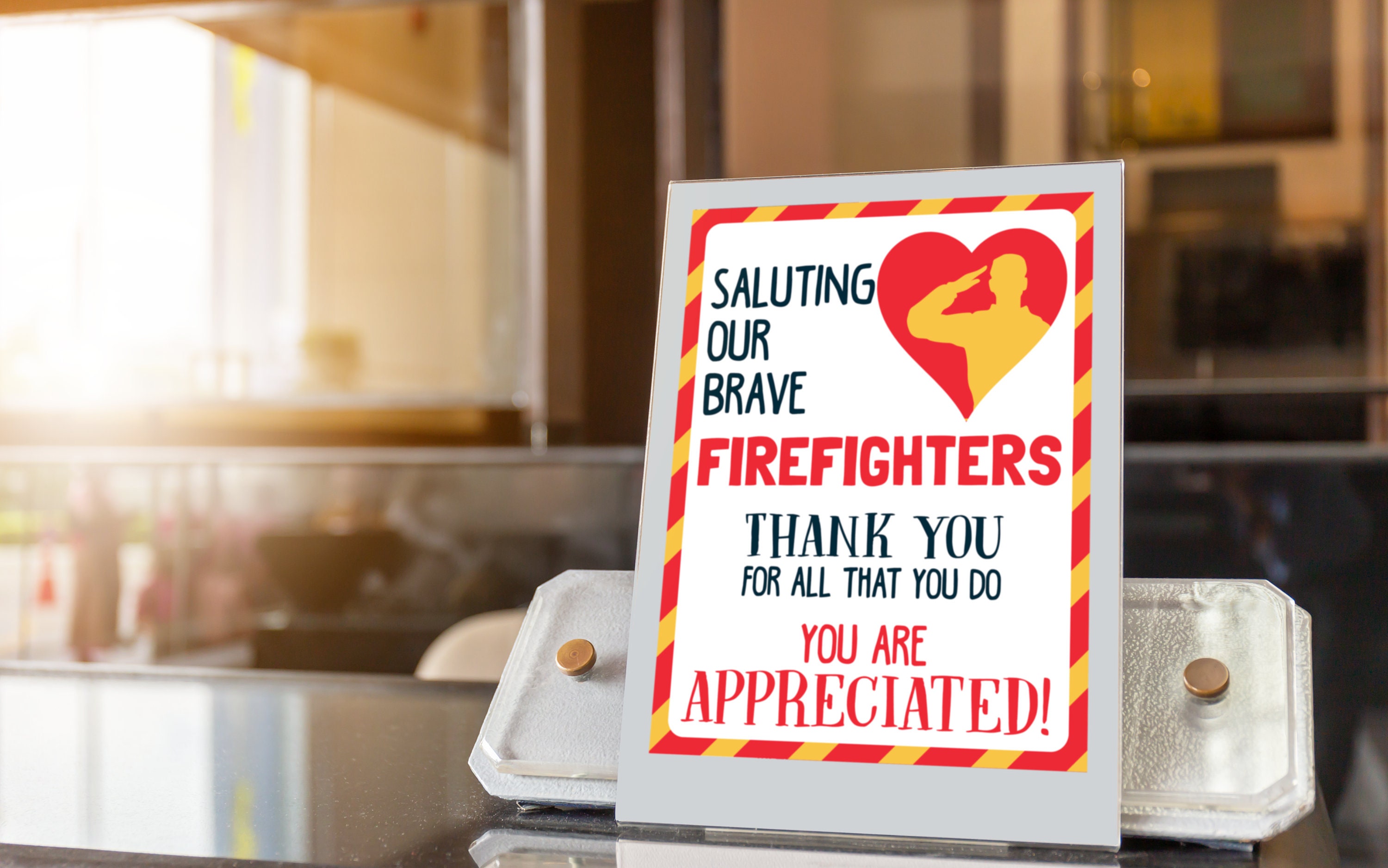 Firefighters Signs Set of 10, Printable Firefighters Poster ...
