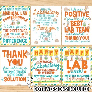 Lab Week Signs Printable, Lab Week Décor, Medical Laboratory ...