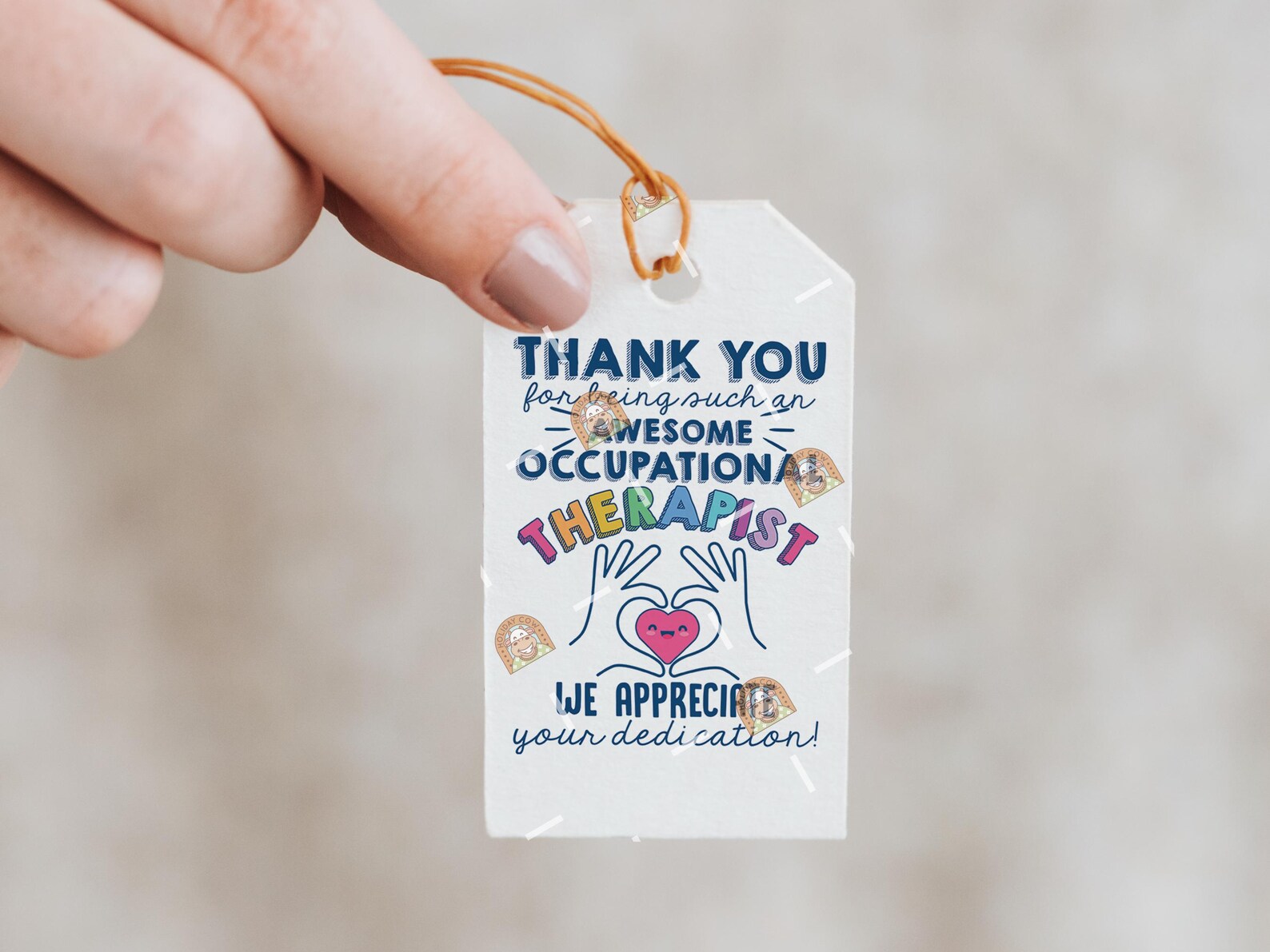 Printable Occupational Therapist Tag, Occupational Therapy Month Gift ...