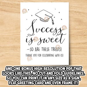 Graduation Dessert Table Sign, Printable Grad Card, Graduation ...