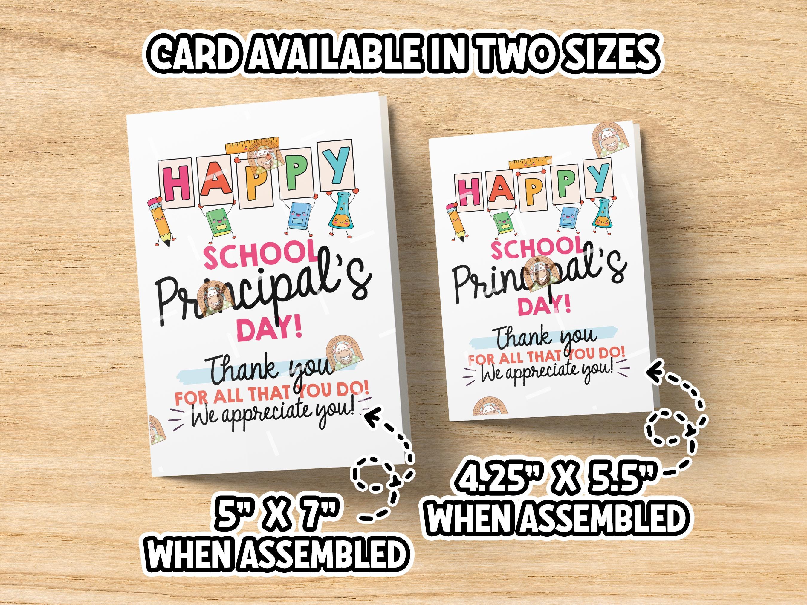 Printable Principal Appreciation Day Gift, School Principal Gift ...