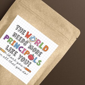Principal Appreciation Tag, School Principal Gift Tag Printable ...