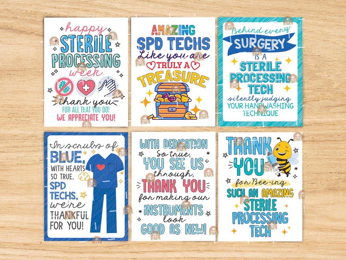 Sterile Processing Week Printable Signs, Sterile Processing Tech Gifts ...