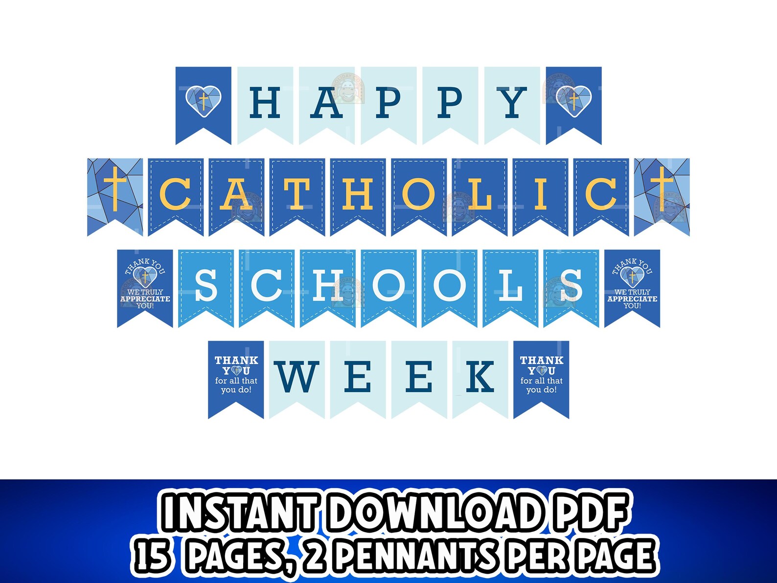 Catholic Schools Week Banner Printable, Catholic Schools Week Decor - Etsy