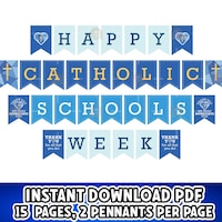 Catholic Schools Week Bulletin Board Set: We Love Our Catholic School ...