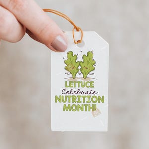 Nutrition Month Gift Tag Printable, School Nutrition Month Tag ...