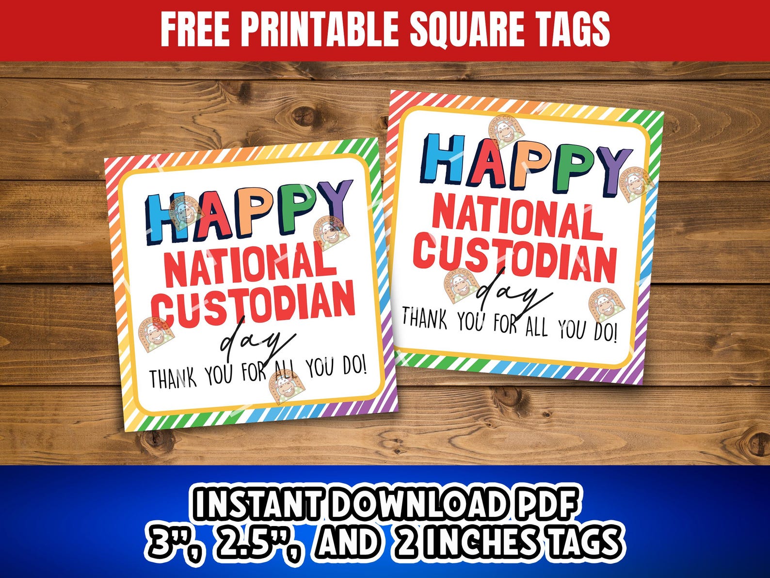 Custodian Day Signs Printable, Custodian Appreciation Gift, Thank You ...