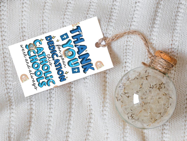 Printable Catholic Schools Week Tags, Catholic Schools Week Gift Tag ...