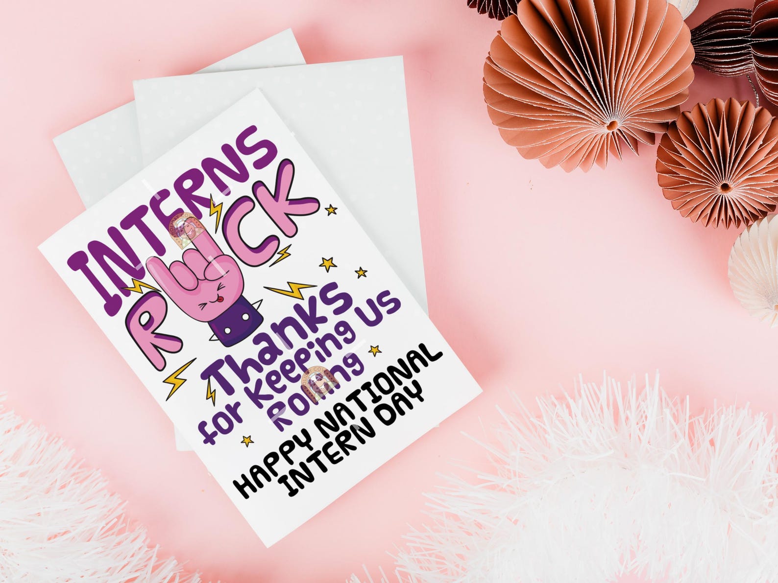Intern Card, Intern Rocks Printable Card, Happy Intern Day Gift, Intern ...