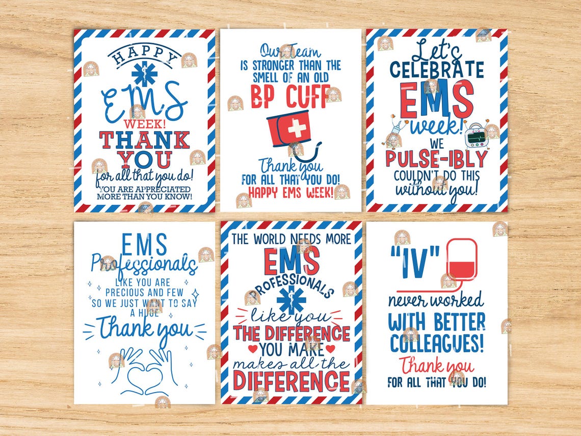 EMS Week Signs Printable, EMS Week Decor, EMS Appreciation Poster ...