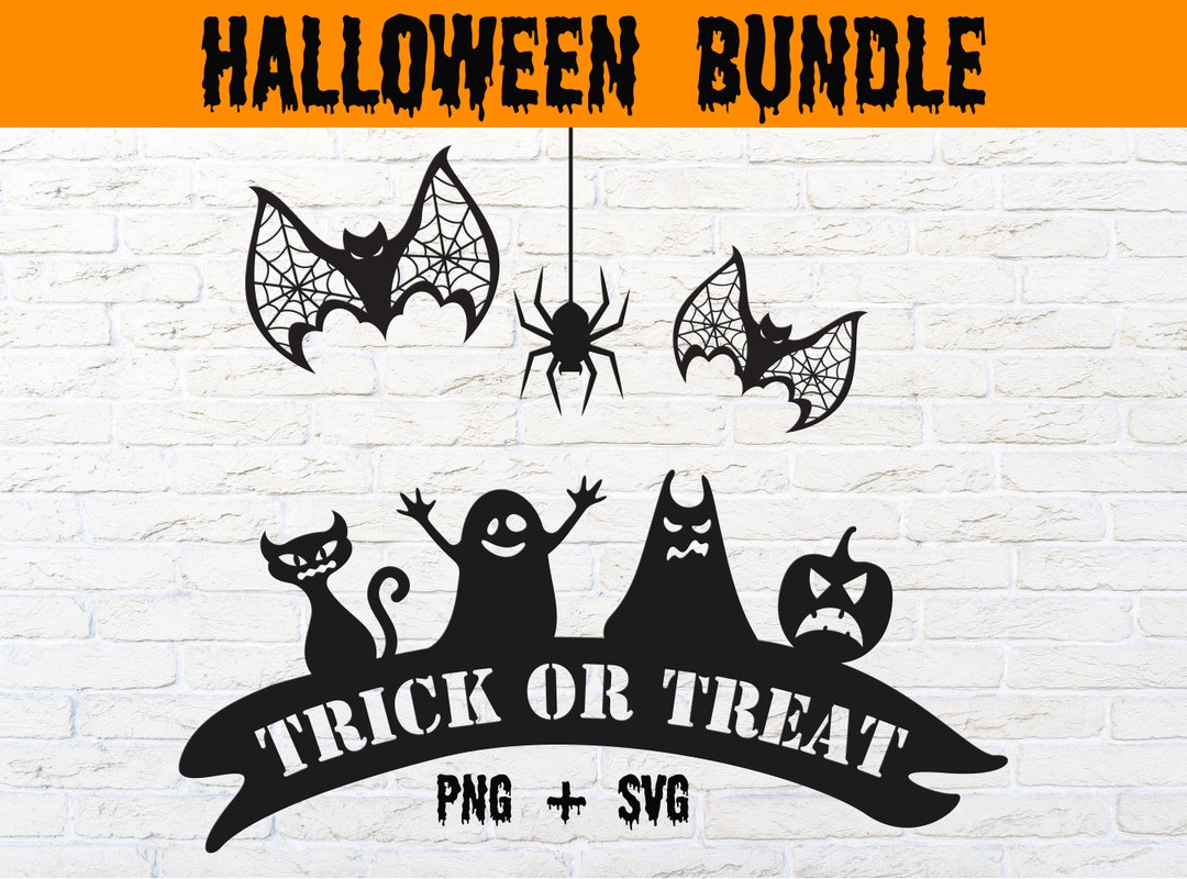 Halloween SVG Bundle Bat Svg Slime Svg Black Cat SVG Ghost - Etsy