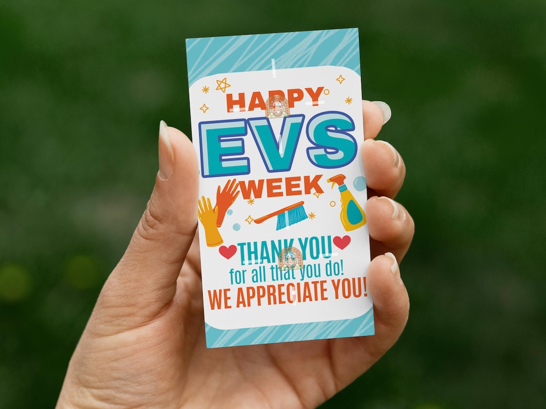 EVS Week Tags Printable, Healthcare Environmental Services Week Gift ...