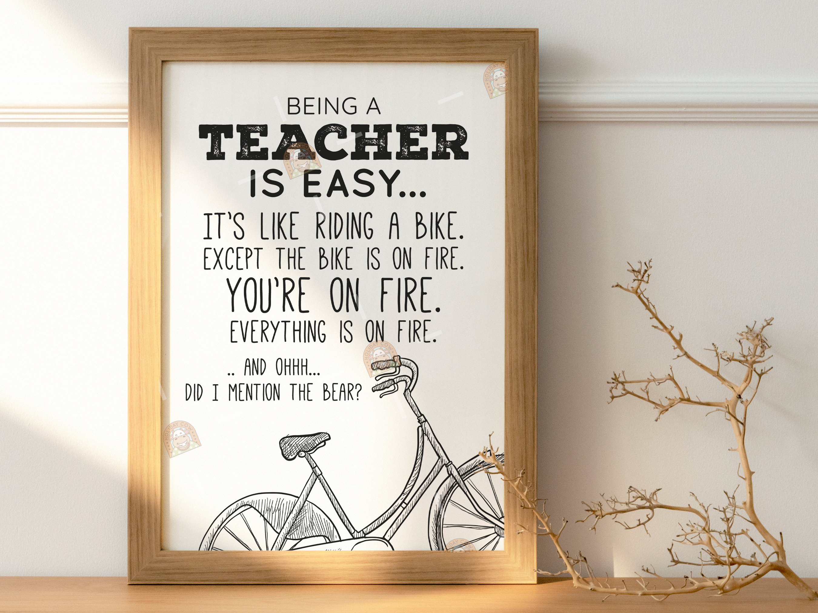 Funny Teacher Thank You Card, Teacher Appreciation Week Printable Card ...