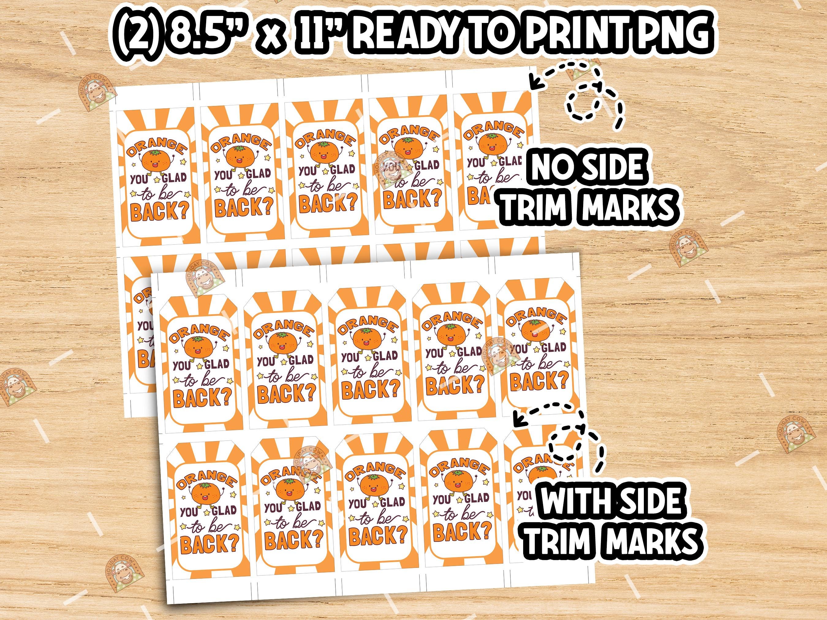 Lunchroom Back to School Tag, Printable First Day of School Tag for ...