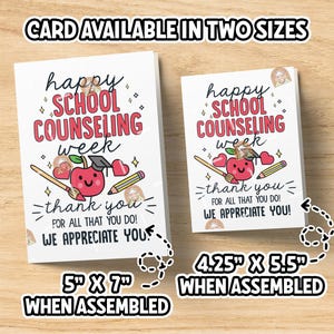 School Counseling Week Gifts, Printable National School Counselor Week ...