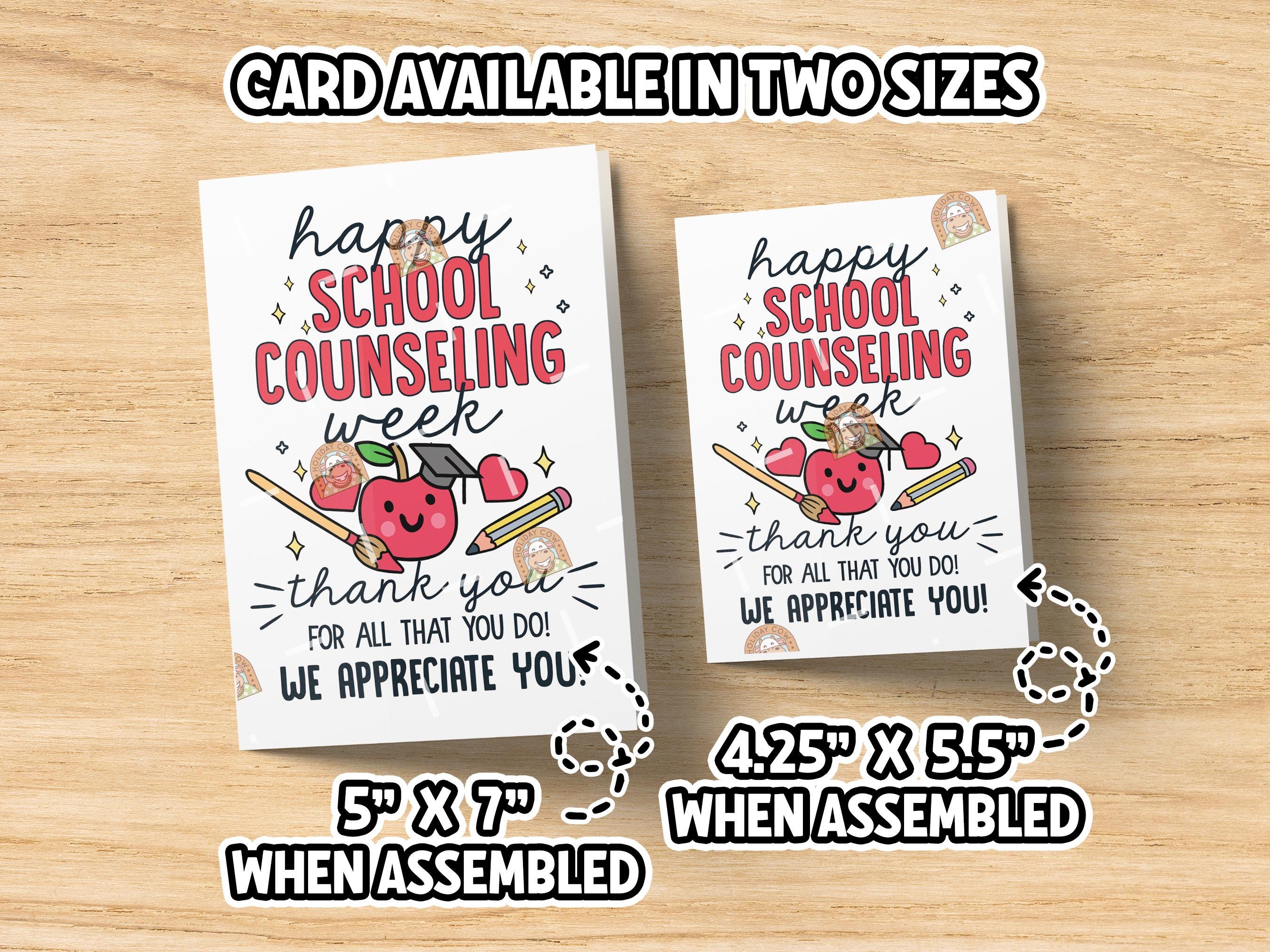 School Counseling Week Gifts, Printable National School Counselor Week ...