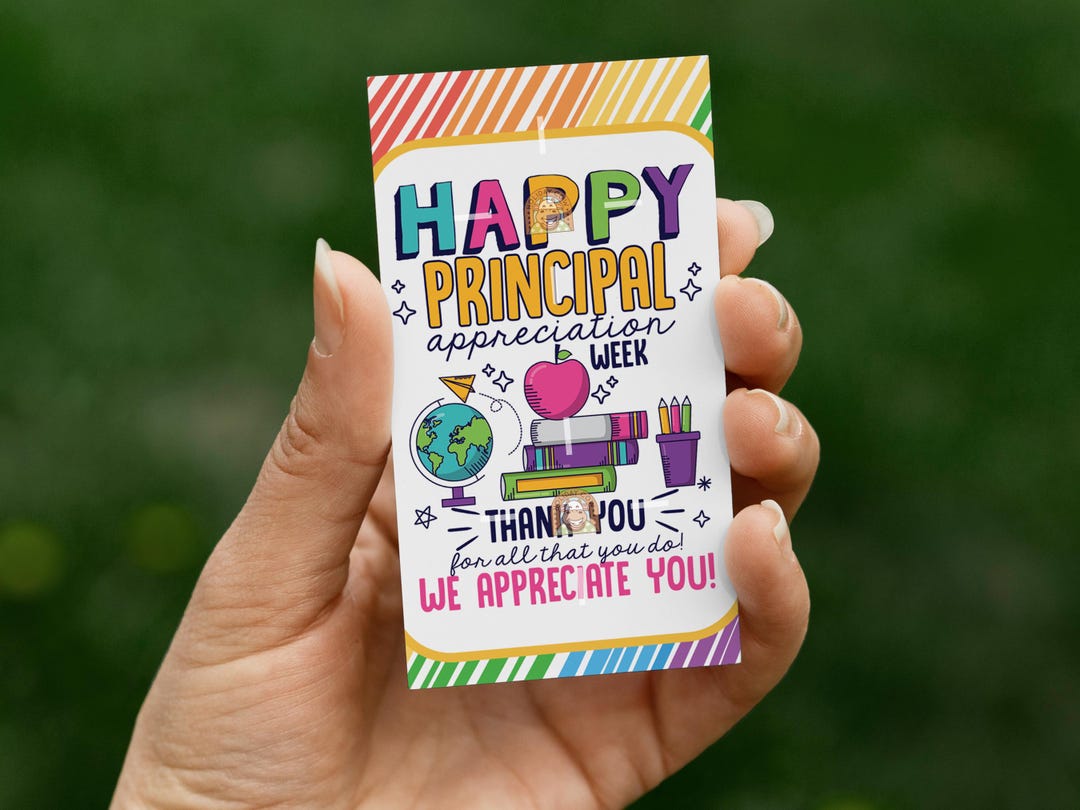 Principal Appreciation Week Tag Printable, National Principals Week Tag ...