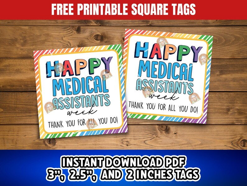 Medical Assistant Week Signs Printable, Medical Assistant Gift, Happy ...