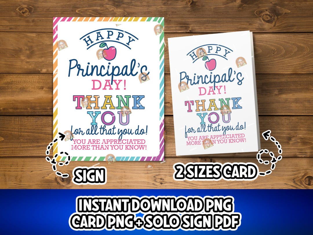 Principal Appreciation Day Gift, School Principal Gift, National ...