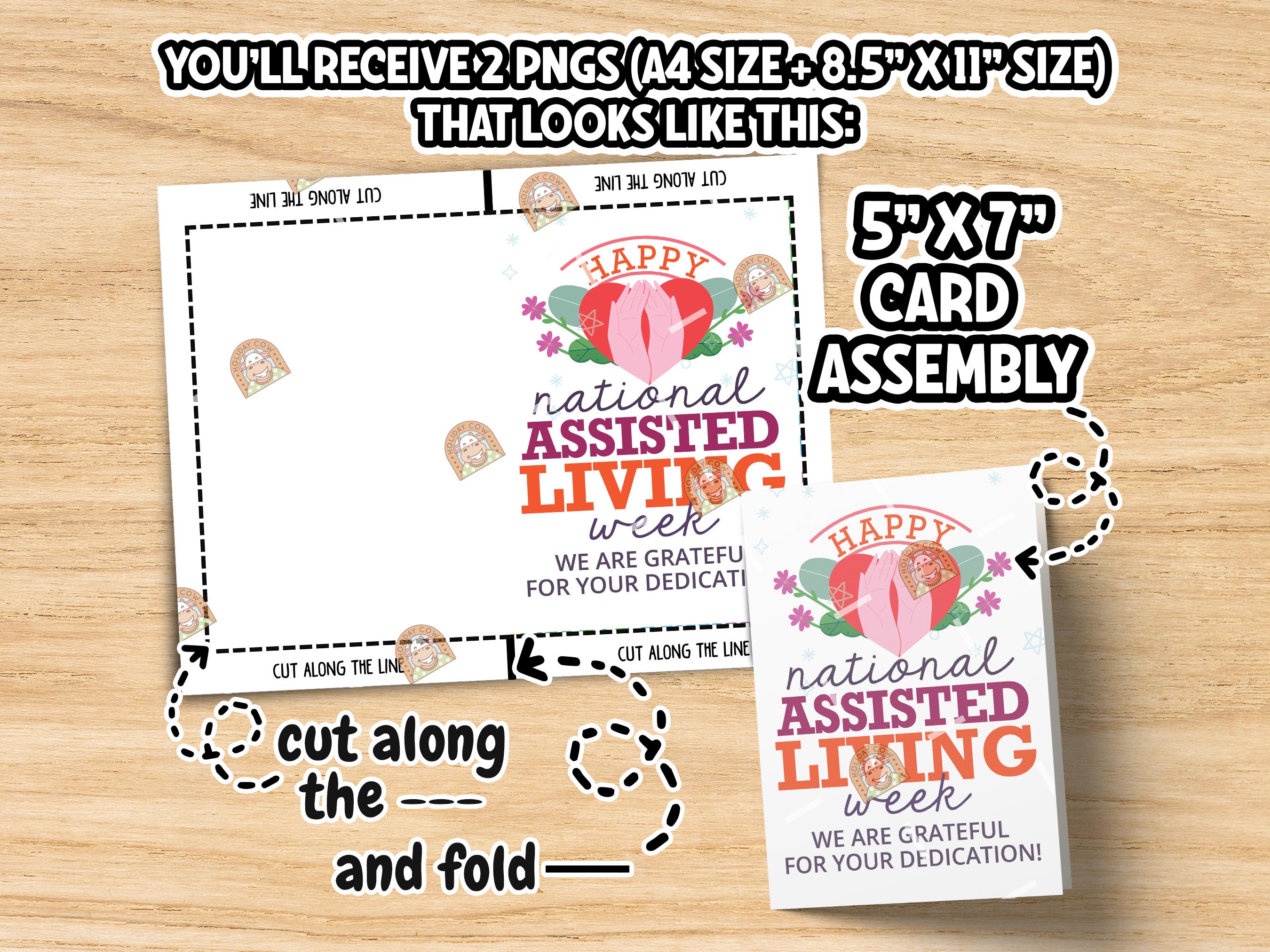 Assisted Living Week Card Printable, National Assisted Living Week Gift ...