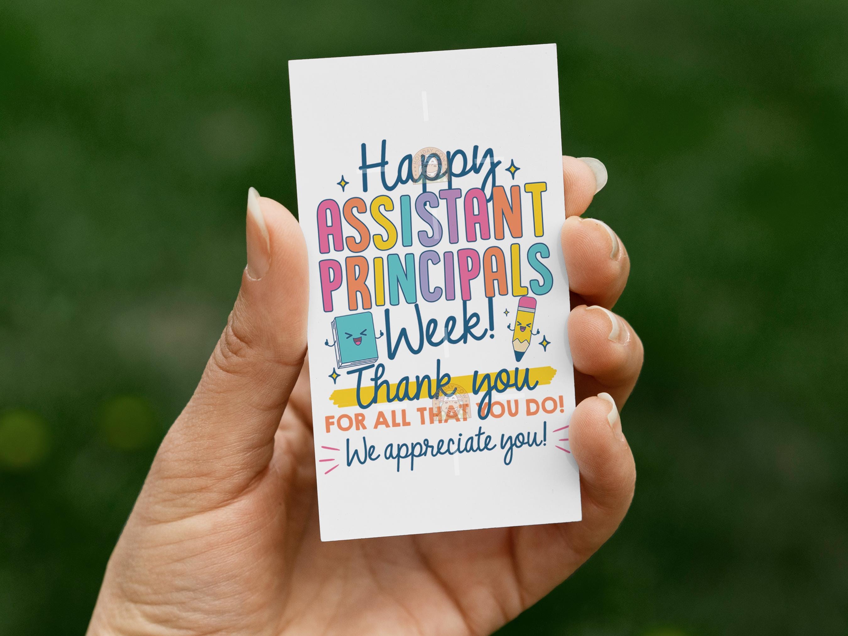 Assistant Principals Week Gift Tag Printable, Assistant Principal ...