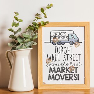 Truck Driver Appreciation Week Signs Printable, Truck Driver ...