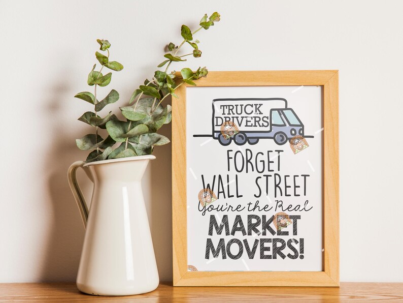 Truck Driver Appreciation Week Signs Printable, Truck Driver ...