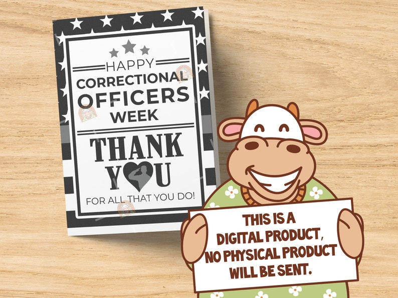 Correctional Officers Week Gift Printable, Correctional Officer Week ...