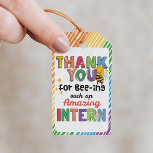 Intern Tag, Printable Tags for Intern, National Intern Day Gift Tags ...