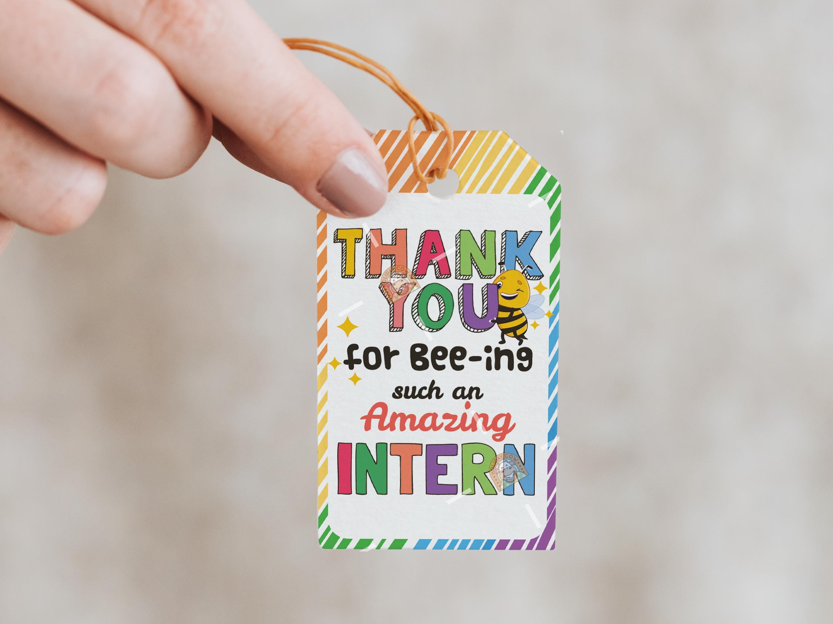 Intern Tag, Printable Tags for Intern, National Intern Day Gift Tags ...