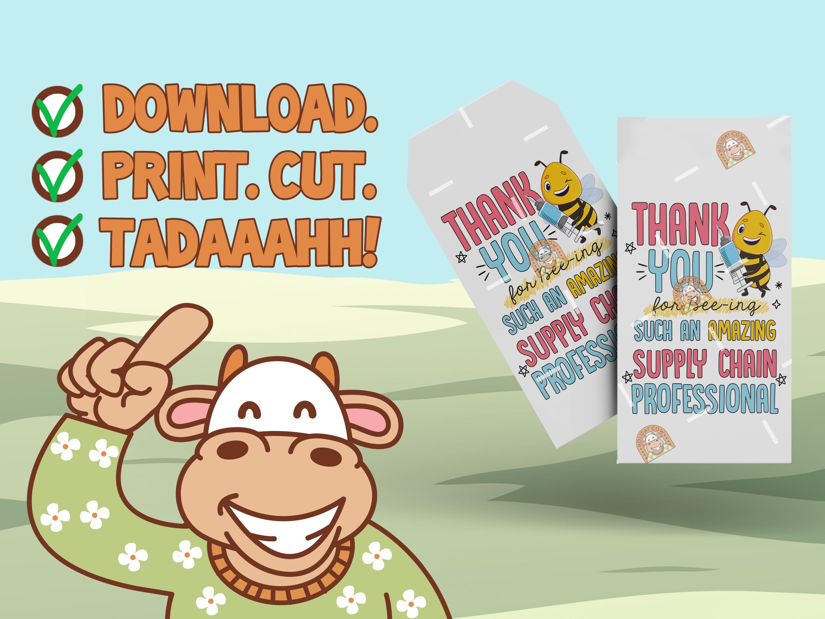 Supply Chain Week Printable Tag, Healthcare Supply Chain Gift Tag, SC ...