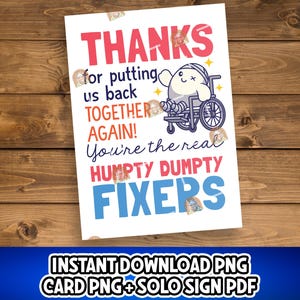 National Rehabilitation Week Gift Printable, Thank You Rehabilitation ...
