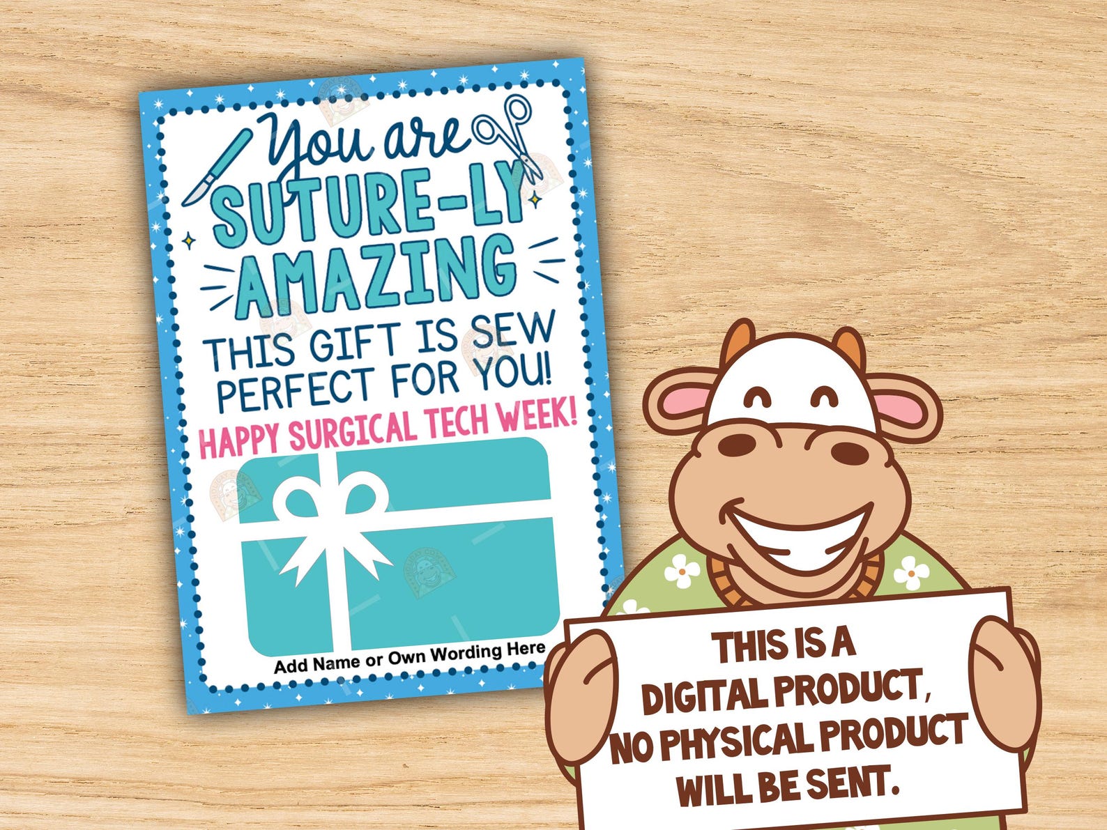 Surgical Tech Week Gift Card Holder, Printable Surg Tech Week Card ...