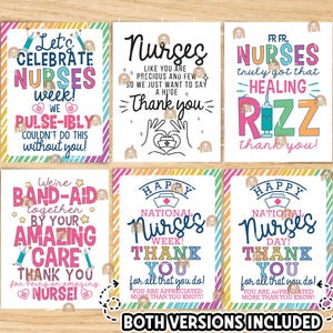 Nurses Week Signs Printable, Happy Nurses Week Decor, Nurse ...