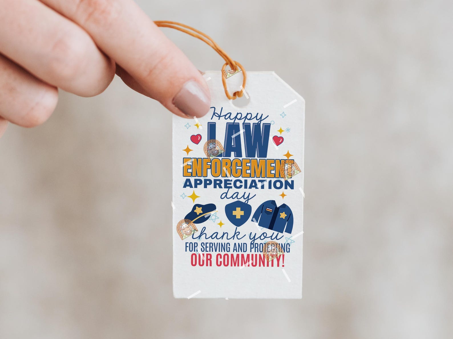 Printable Law Enforcement Appreciation Day Labels, LEAD Tag, Law ...