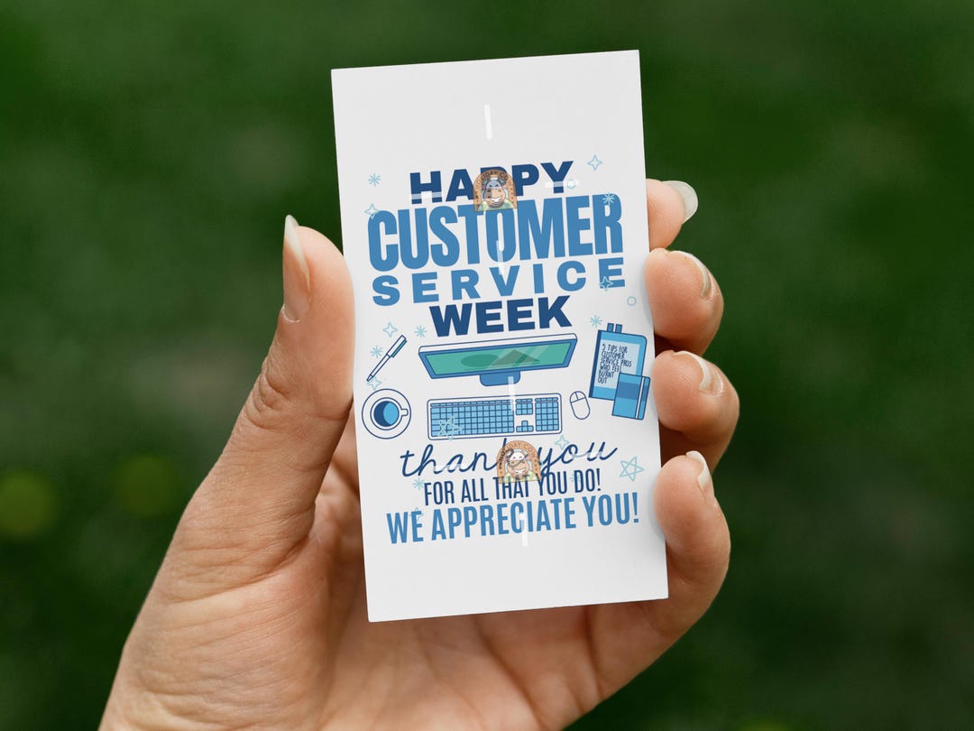 Customer Service Week Tags Printable, Happy Customer Service ...