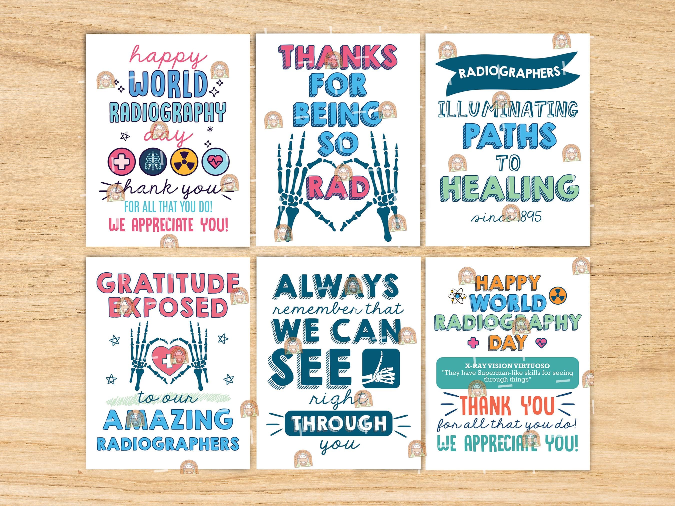 World Radiography Day Signs Printable, Radiology Technology Day Decor ...