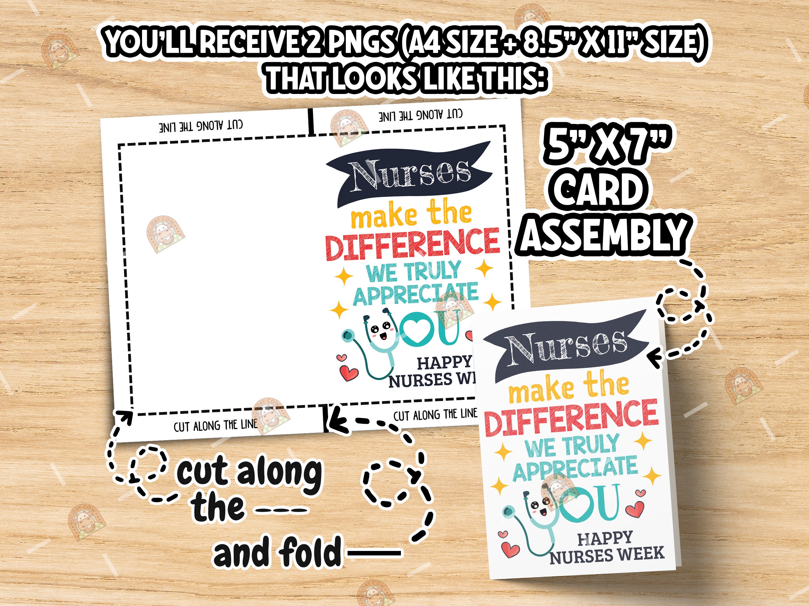 Nurses Week Card Printable, Nurse Appreciation Card, Nurse Thank You ...