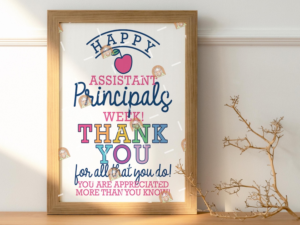 Assistant Principals Week Gift Printable, Assistant Principal ...