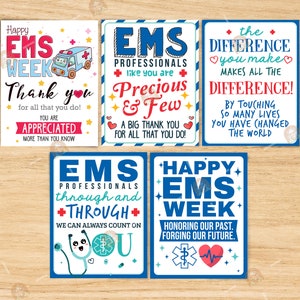 EMS Week Signs Printable Bundle, Ems Week Gifts, Ems Appreciation ...