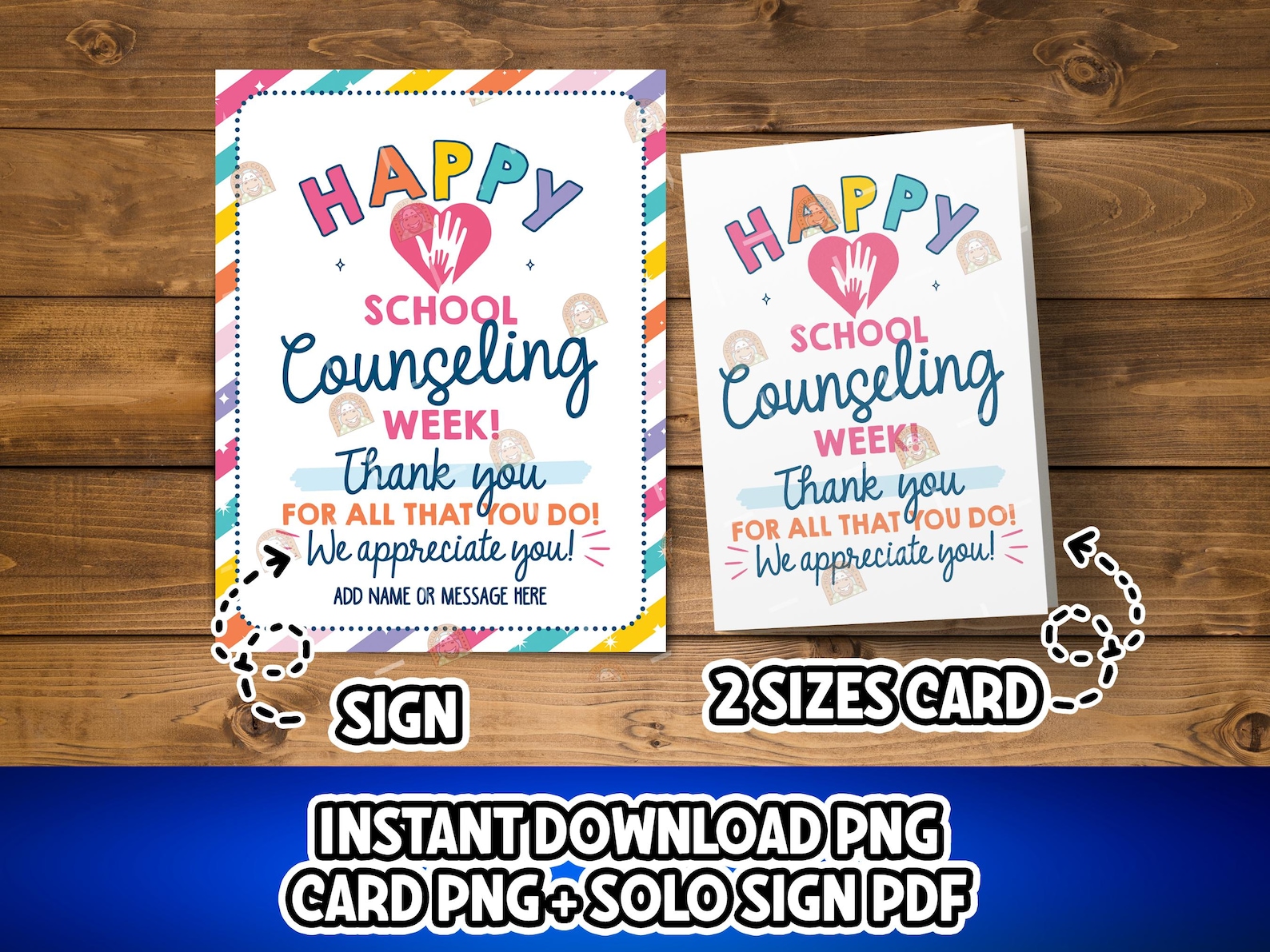 School Counseling Week Sign, Printable School Counselor Appreciation ...