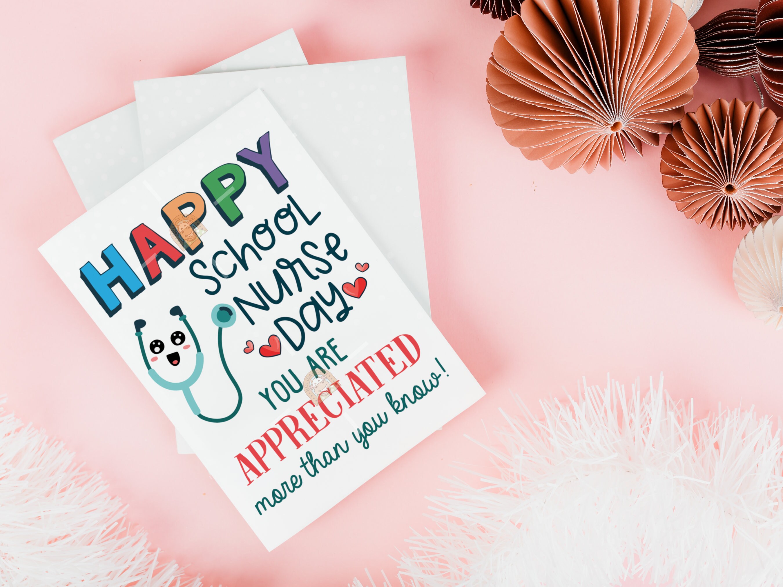 Happy School Nurse Day Card, Printable School Nurse Card, Nurse ...