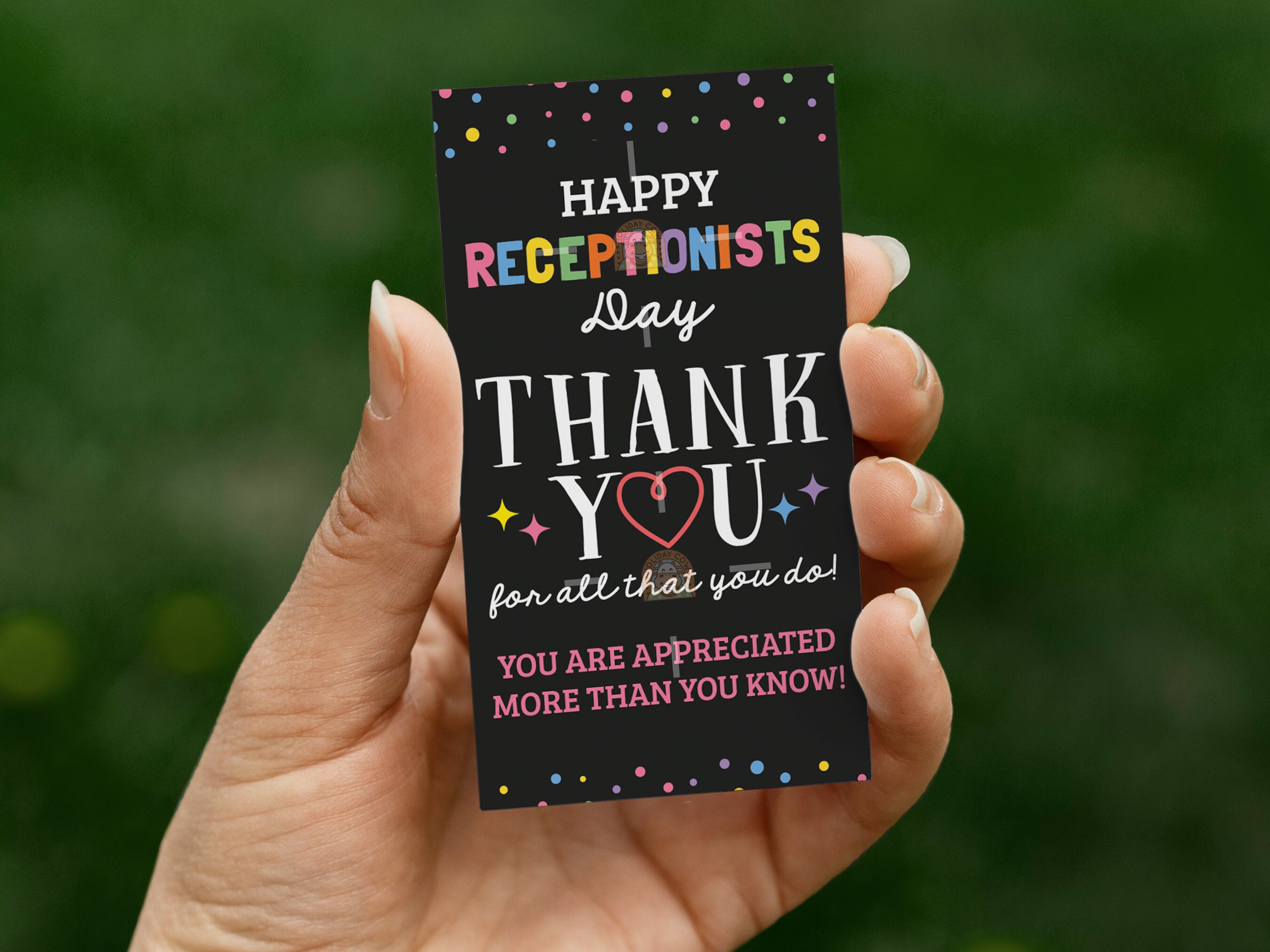 Receptionists Gift Tags Printable, Receptionists Day Tag, Receptionist ...