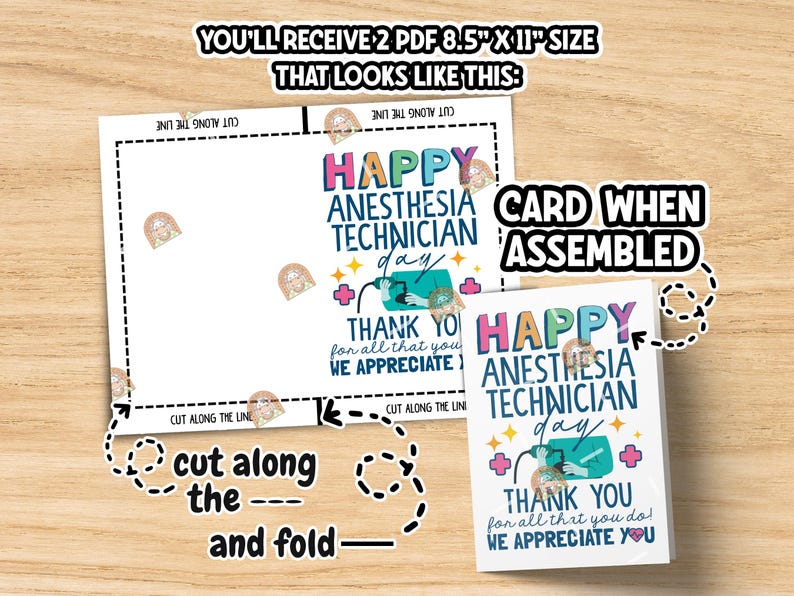 Printable Anesthesia Tech Gift, Anesthesia Tech Week Poster, Anesthesia ...