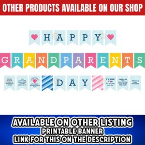Happy Grandparents Day Tag Printable, We Love Our Grandparents Gift Tag ...
