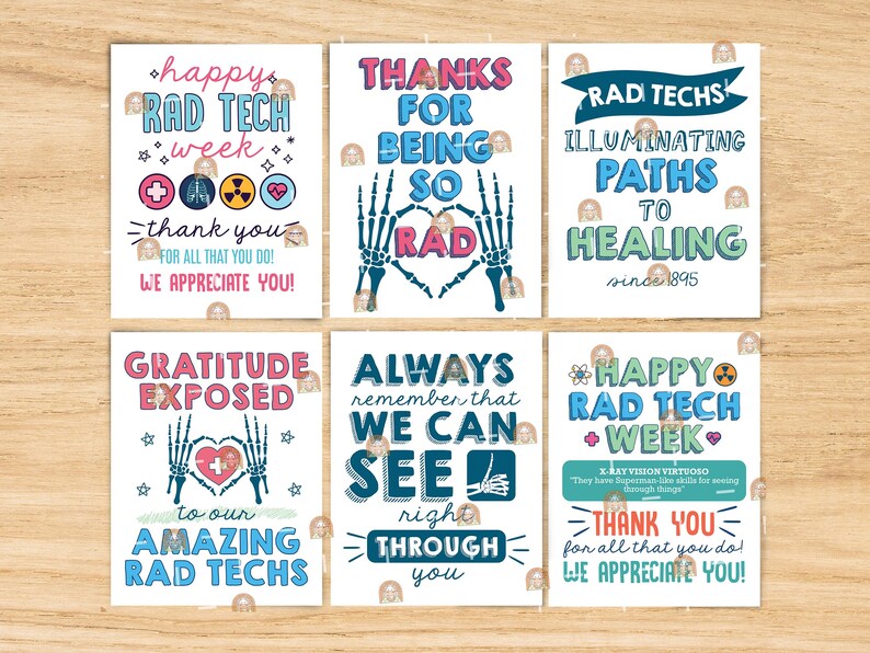 Rad Tech Week Gift, Rad Tech Week Signs Printable, Rad Tech Week Decor ...