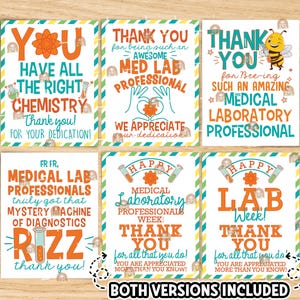 Lab Week Signs Printable, Lab Week Décor, Medical Laboratory ...