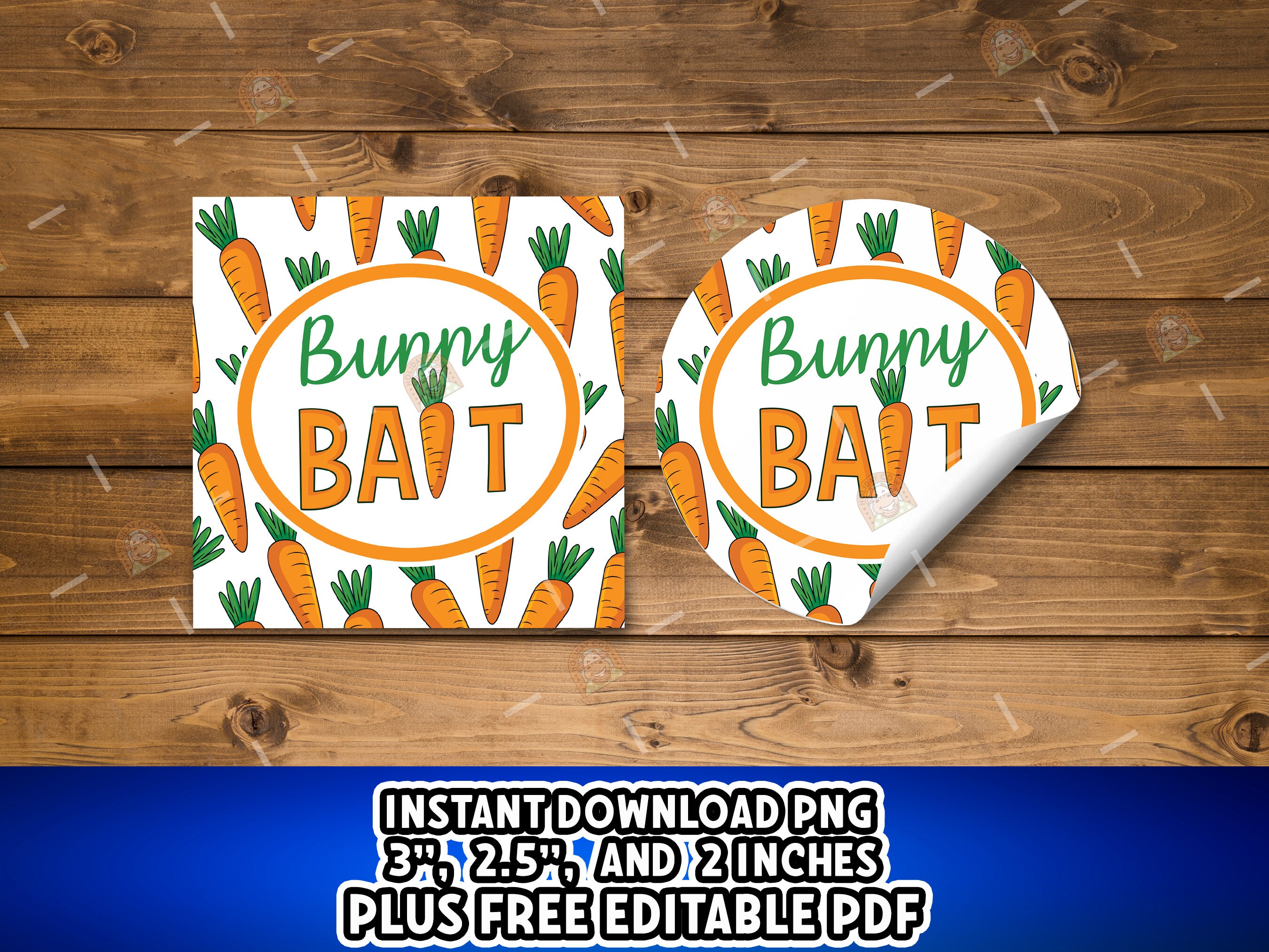 Printable Bunny Bait Tag, Printable Easter Cookie Tag, Easter Spring ...